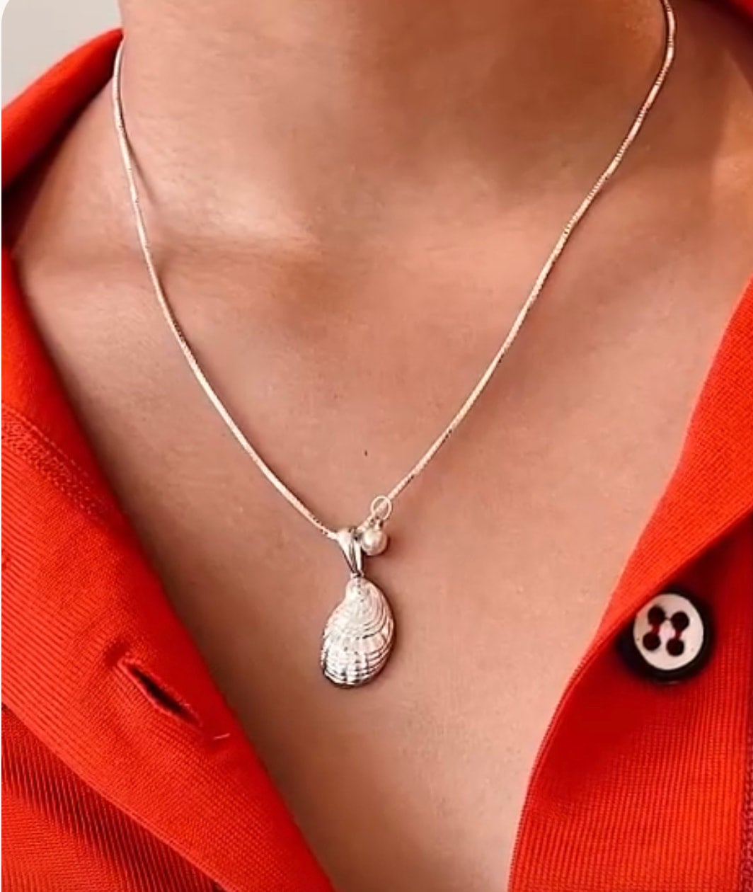 oyster shell necklace