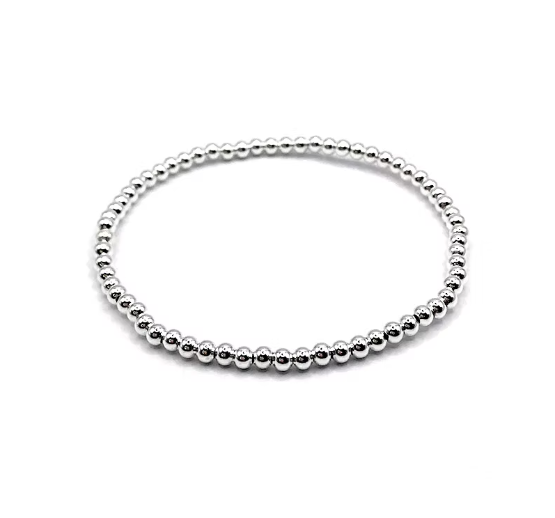 stretchy bracelets silver